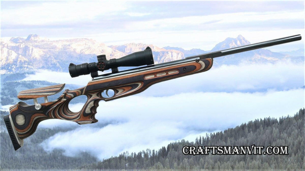 Custom stock for Weihrauch HW95/98 FT design "mountain camo" laminate ...